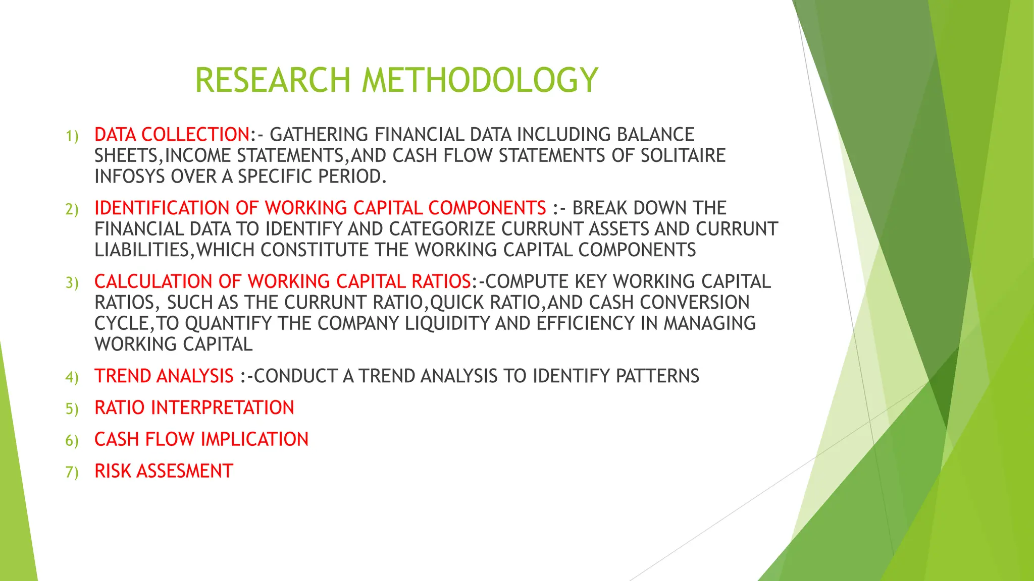 WORKING CAPITAL ANALYSIS.pptx about as solitaire infosys | PPTX