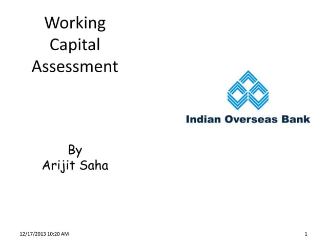 Working capital assessment PPT | PPTX | Business Accounting & Finance ...