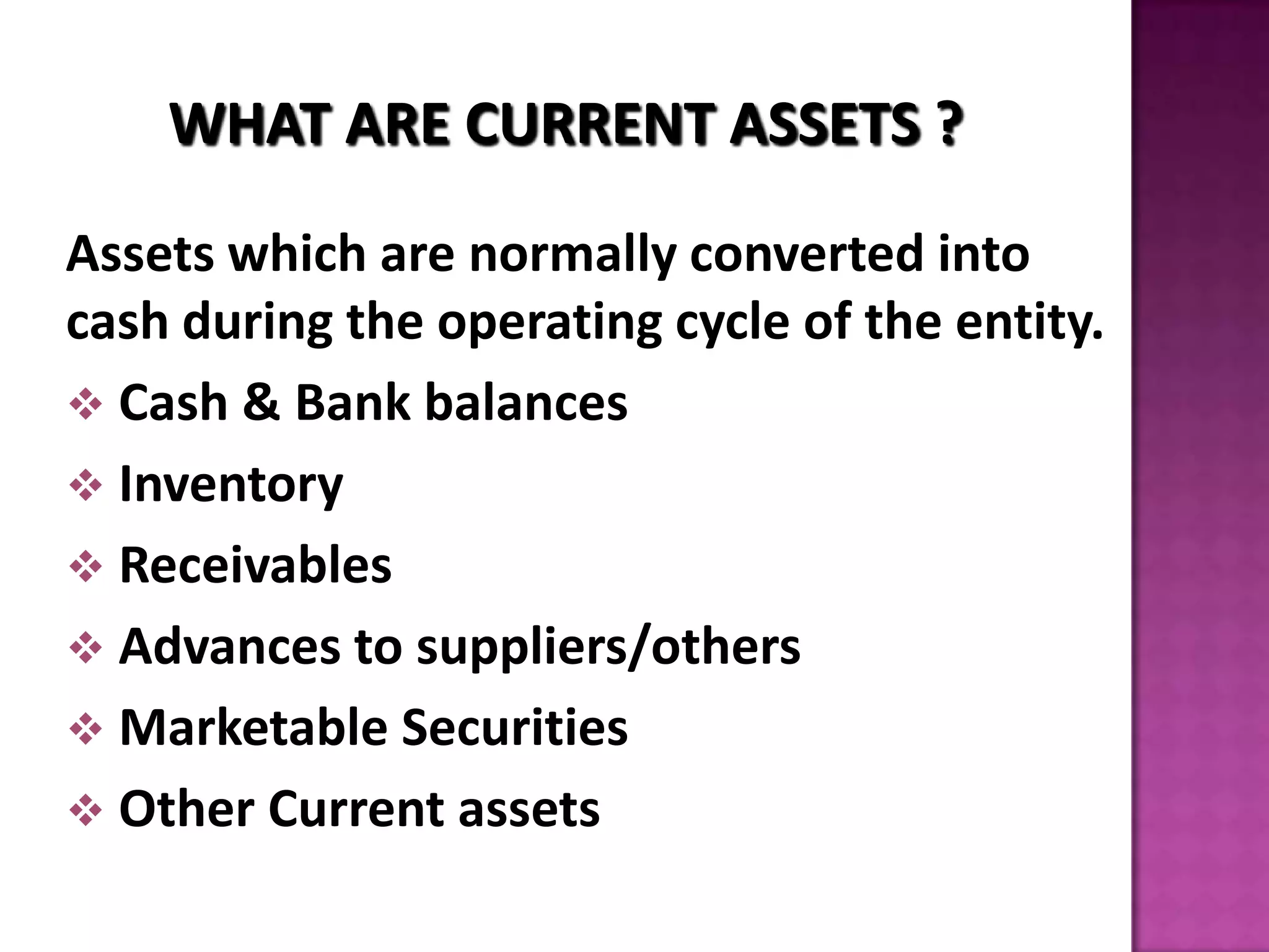 Working Capital Assessment | PPTX