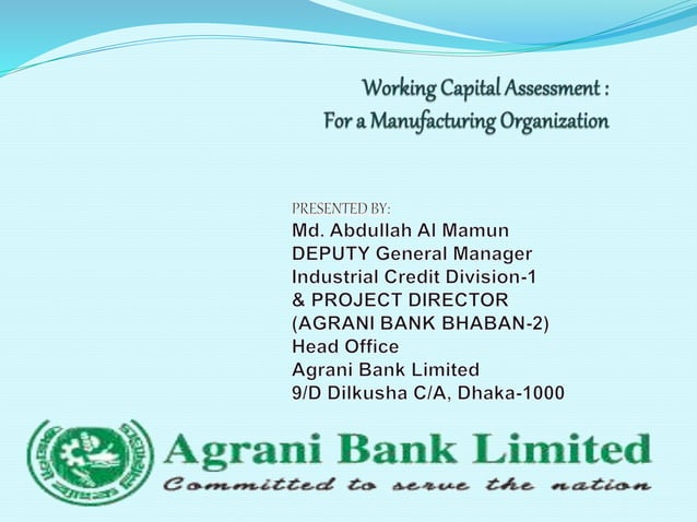 Working capital assessment | PPT