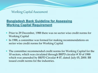 Working capital assessment | PPTX