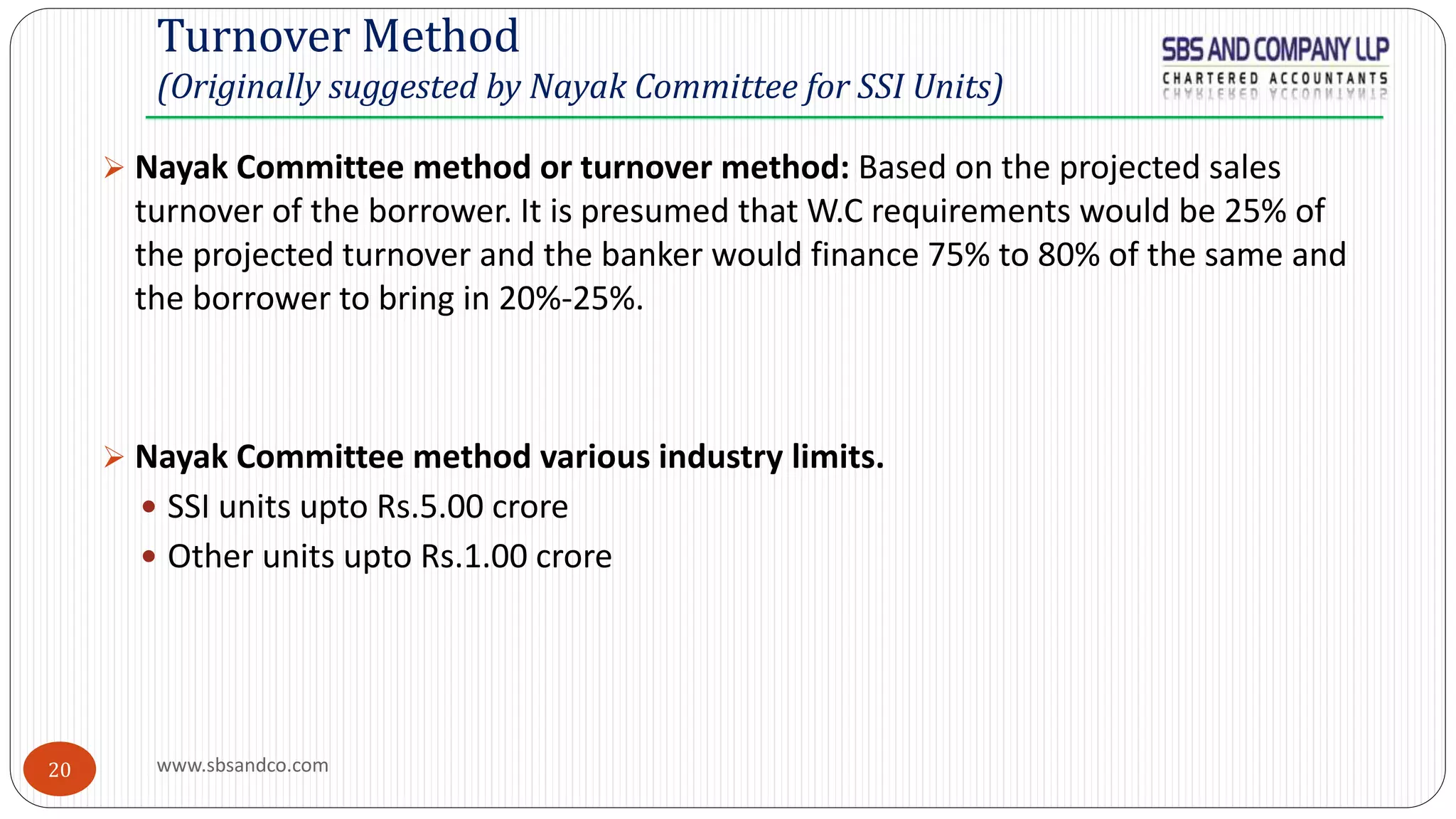 Working capital assessment | PPTX