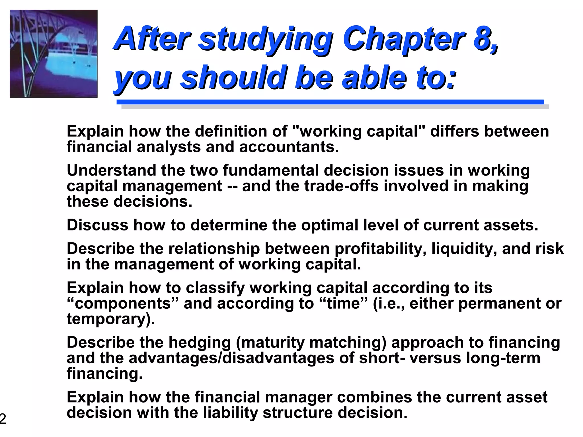 Overview of Working Capital Management | PPT