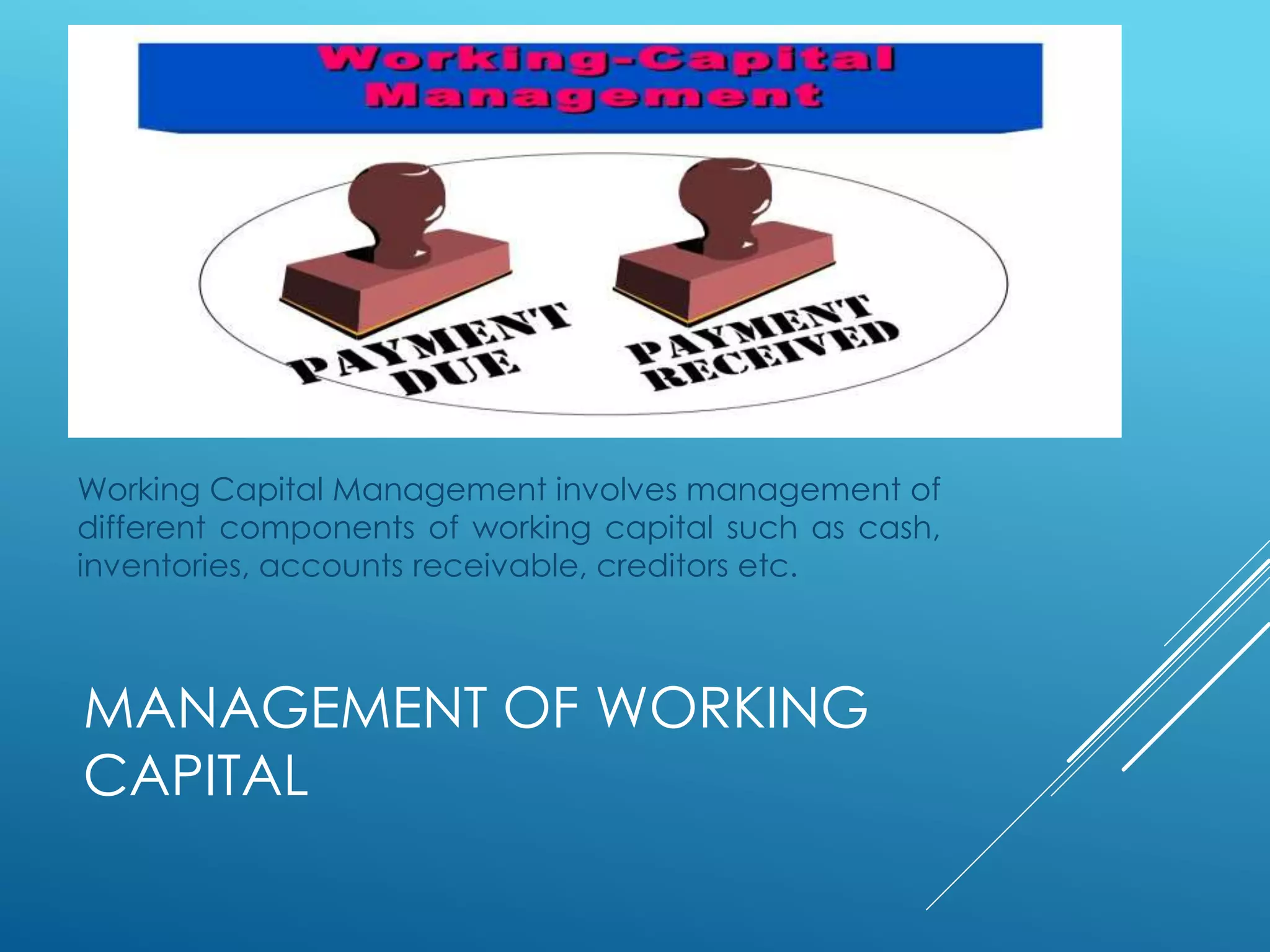 Working capital & cost management | PPTX