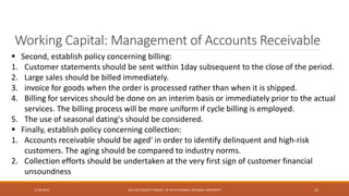 Working capital decisions in Financial management | PPTX