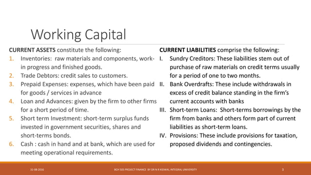 Working capital decisions in Financial management | PPTX | Stocks and ...