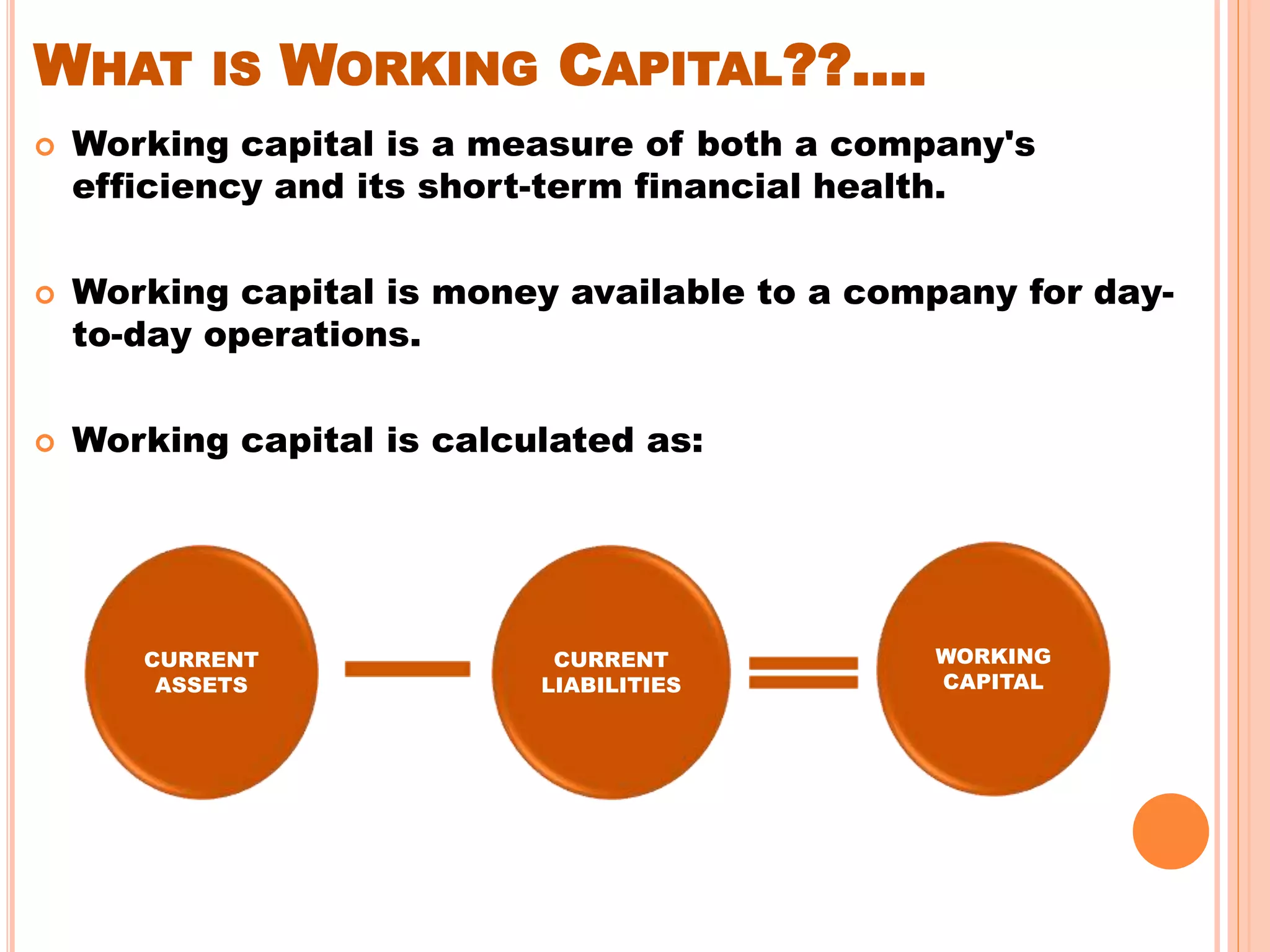 Working Capital | PPT