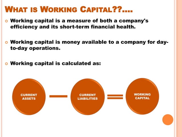 Working Capital | PPT