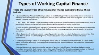 Working Capital Finance: Essential for SMEs to Grow and Thrive | PPTX