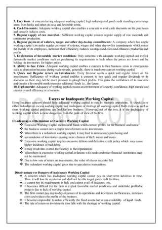 Working capital financing | PDF