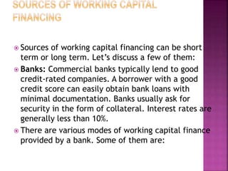 Working Capital Financing - PPT.pptx