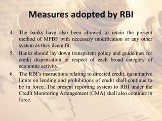 Working Capital Financing and Regulation of Bank Credit | PPT