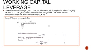 Working capital in corporate sector | PPT