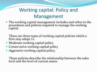 Working capital management | PPTX