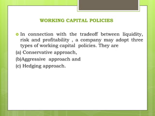 Working capital management | PPTX