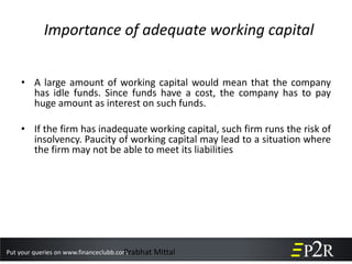 Working capital management | PDF