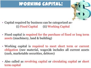 Working capital management | PPTX | Business Accounting & Finance ...