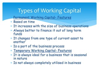 Working capital management | PPTX
