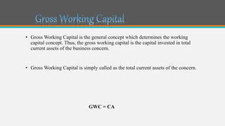 Working capital management | PPTX