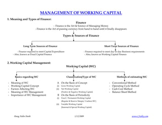 Working capital management | PDF
