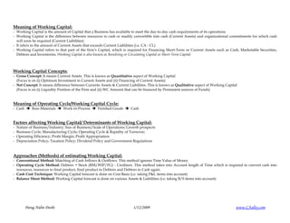 Working capital management | PPT