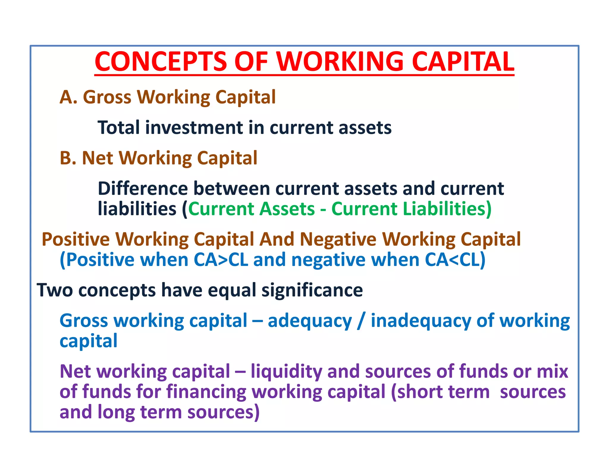 Working capital management | PPTX
