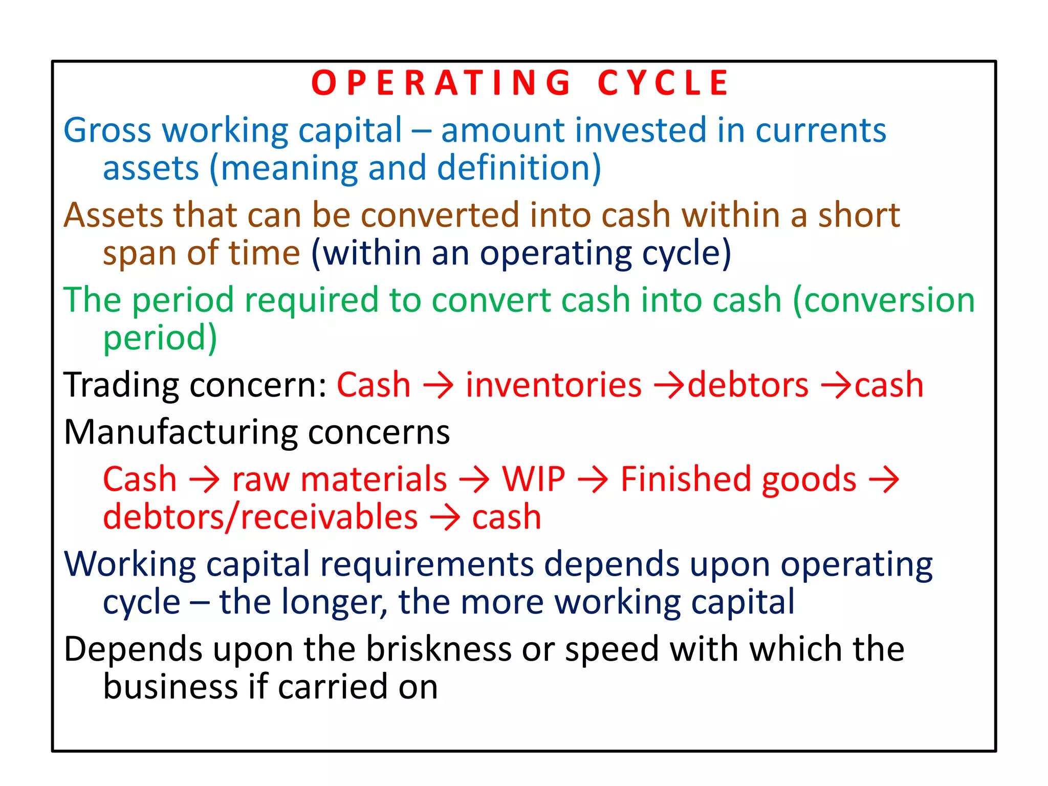 Working capital management | PPTX