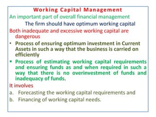 Working capital management | PPTX
