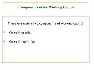 Working capital management | PPT