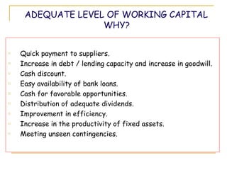 Working capital management | PPT