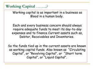Working capital management | PPT
