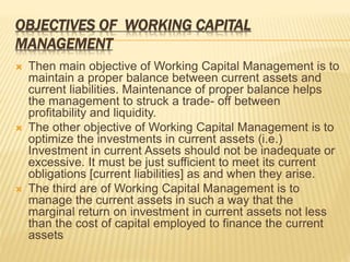 Working capital management | PPTX