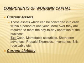 Working capital management | PPT