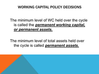 Working capital management | PPTX | Stocks and Bonds | Personal Investing