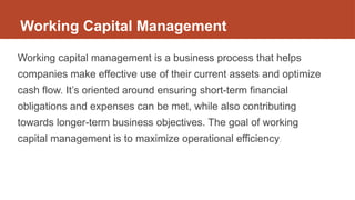 Working Capital management strategy optimization | PPTX