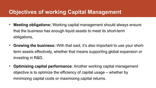 Working Capital management strategy optimization | PPTX