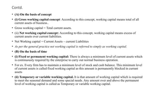 Working Capital Management TU BBA notes for all level examination if ...