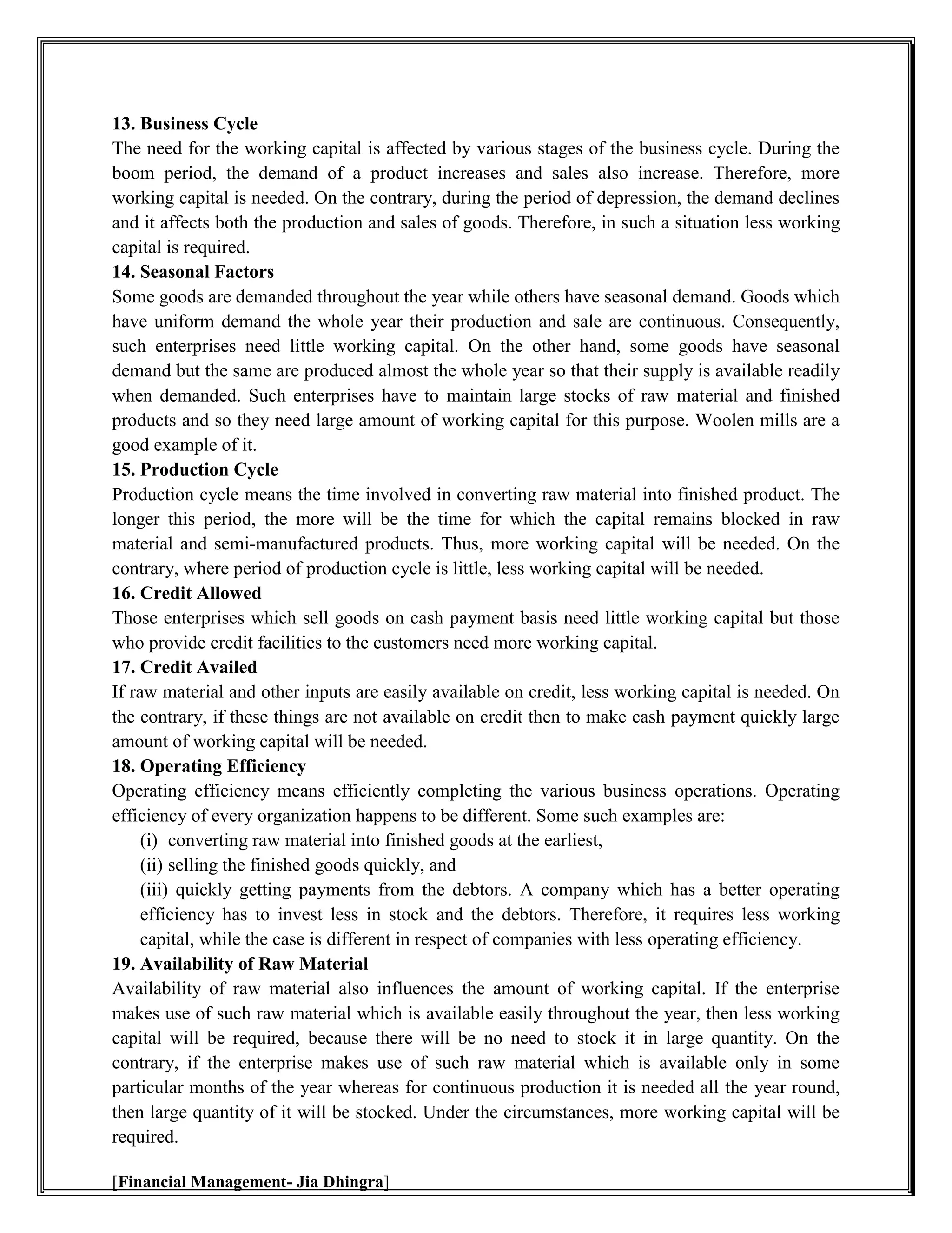 Working capital management | PDF