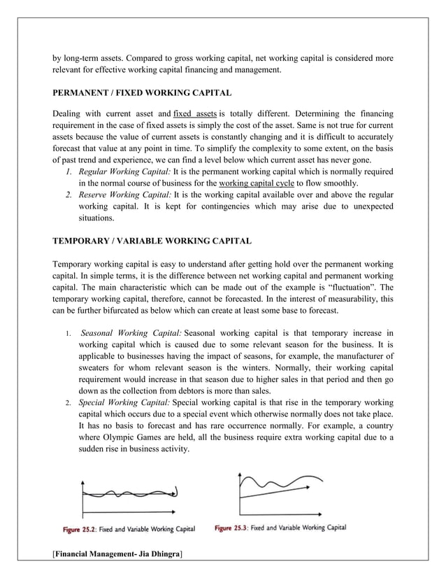 Working capital management | PDF