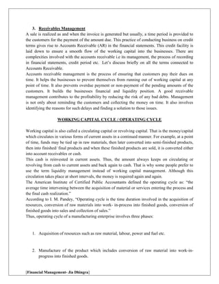 Working capital management | PDF