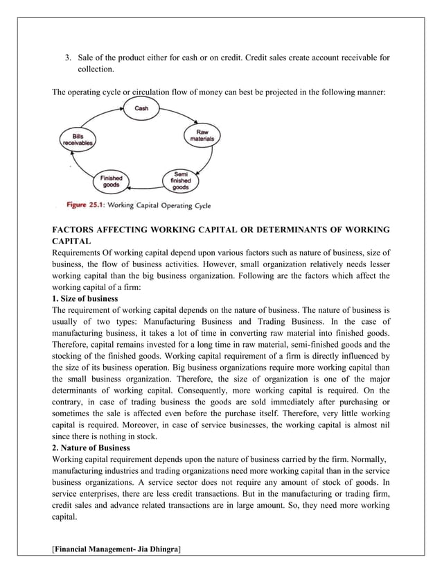 Working capital management | PDF