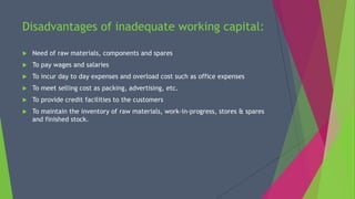 Working capital management | PPTX