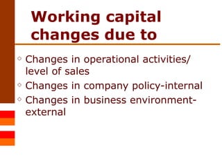 Working Capital Management And Cash Flow Analysis 06.07