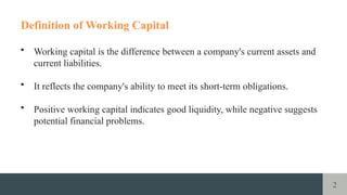 Working Capital management and conceptss | PPTX