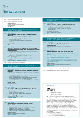 Working Capital Management Conference - Amsterdam - September 2010 ...