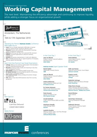 Working Capital Management Conference - Amsterdam - September 2010 ...