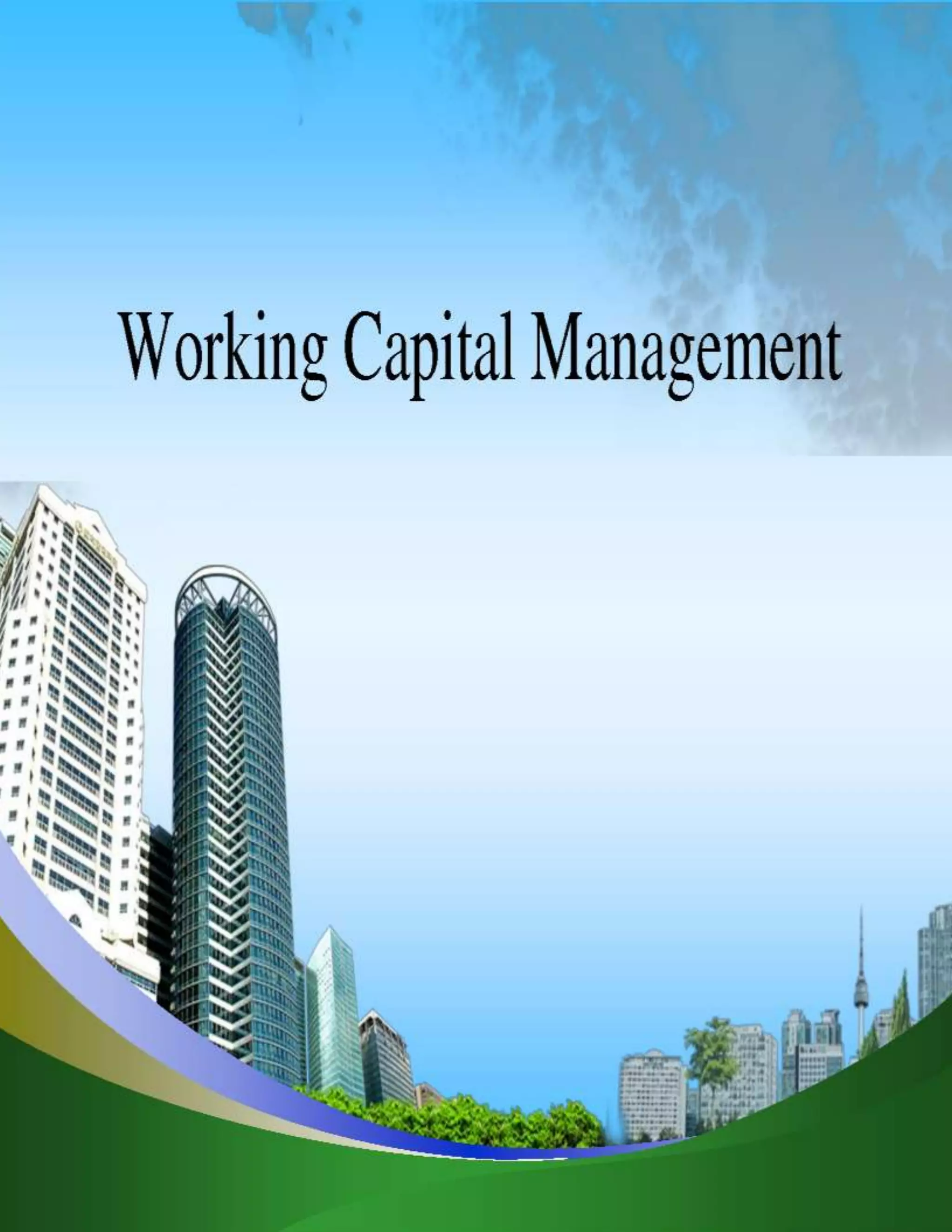 Working capital management | PDF