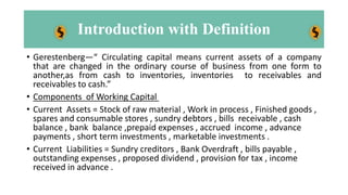 WORKING CAPITAL MANAGEMENT Financial market.pptx