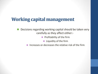 Working capital management handout emerg | PDF
