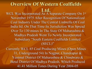 Working capital management of wcl | PPT